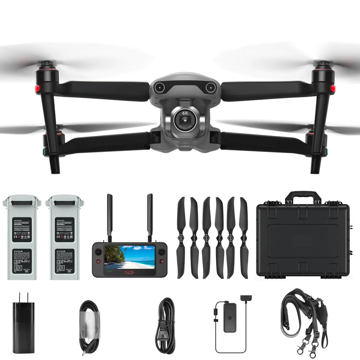 Autel Robotics EVO II Pro V3 Grey 6k Drone Rugged Bundle | Autelpilot-AU